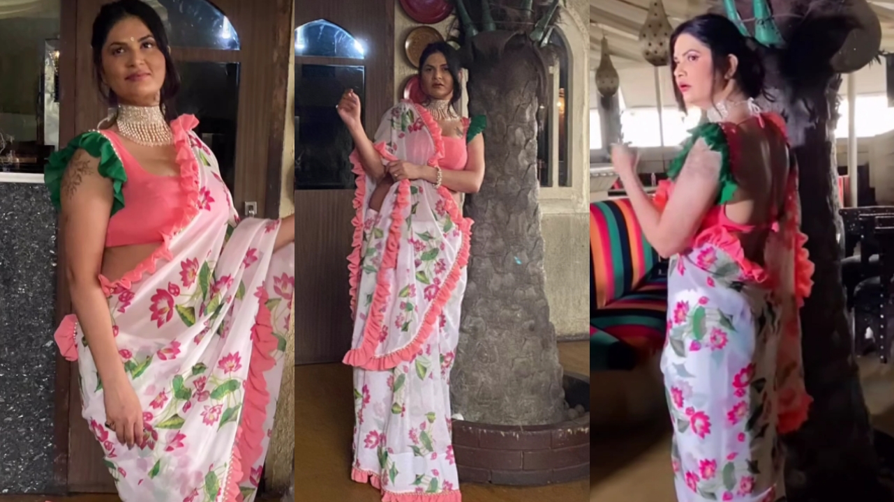 Aabha Paul Saree Look: সাদা শাড়ি, আধুনিক পোজে সুন্দরী অভিনেত্রী আভা পল ...
