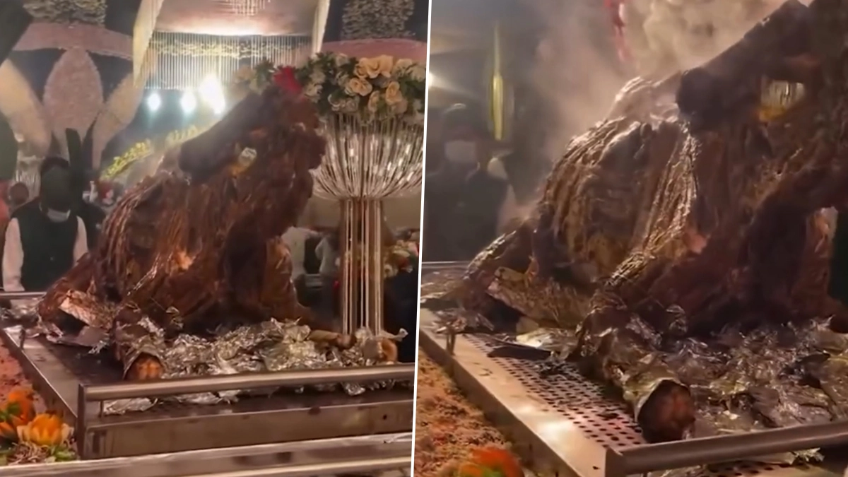 Whole Roasted Camel Served at Wedding: চিকেন কিংবা মটন নয়, আস্ত উট ...
