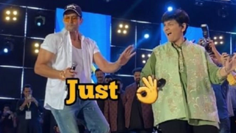 Hrithik Roshan- Falguni Pathak: গায়কের হাতে নায়কের নাচের তালিম ...