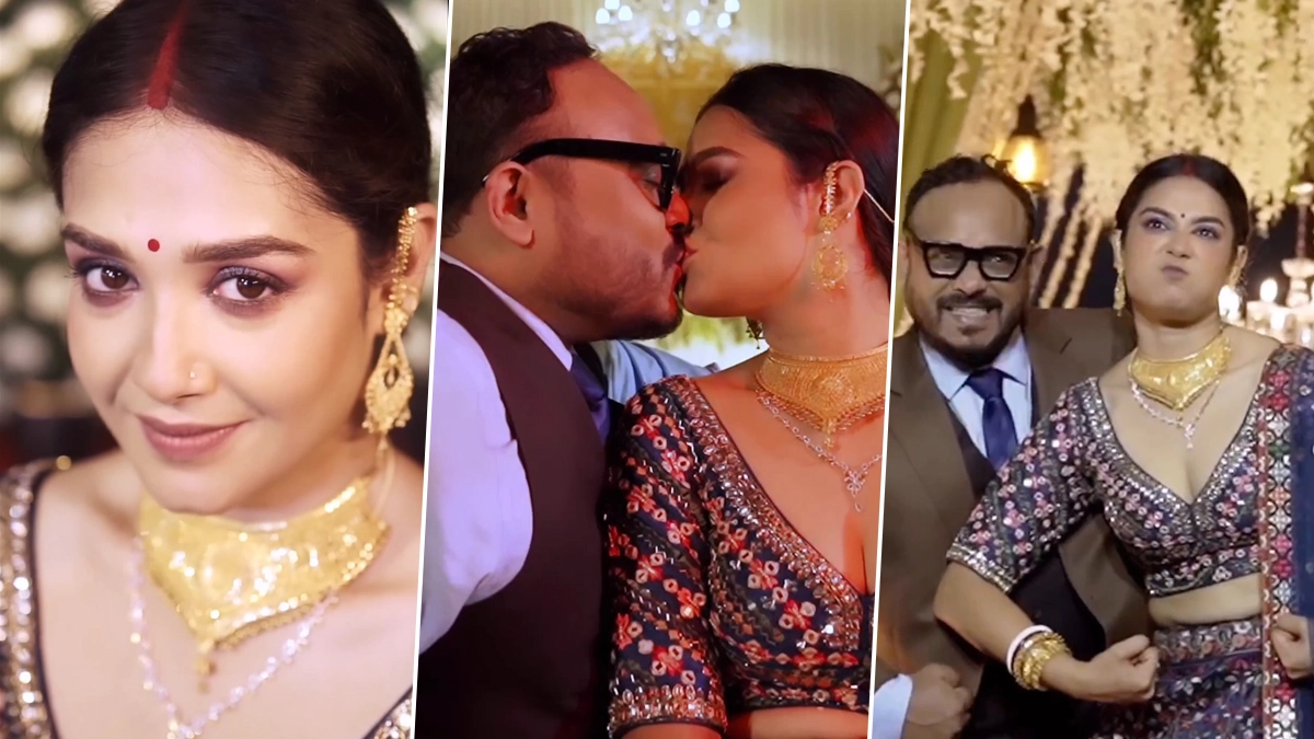 Roshni Bhattacharyya’s Reception Video: ঠোঁটে ঠোঁট, রিসেপশনের ভিডিয়ো শেয়ার করলেন 'রাসমণি ...