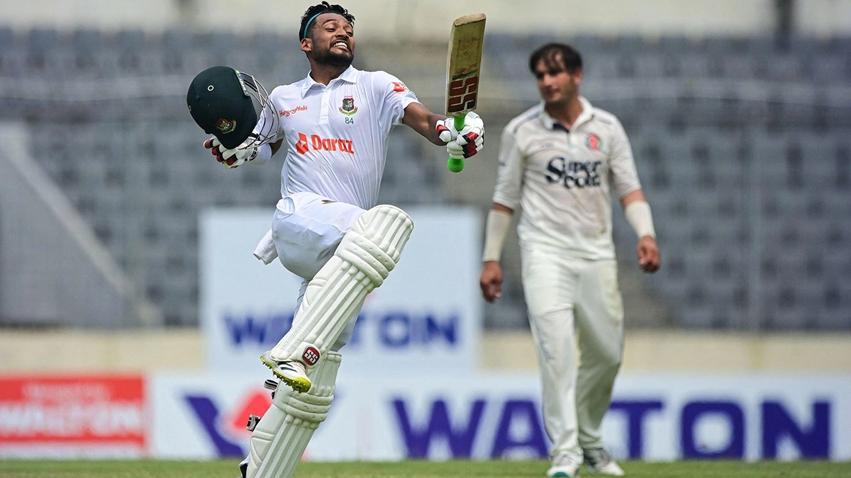 Najmul Hossain Shanto's Century, BAN vs AFG Test: ১১৮ বলে বাংলাদেশের ...